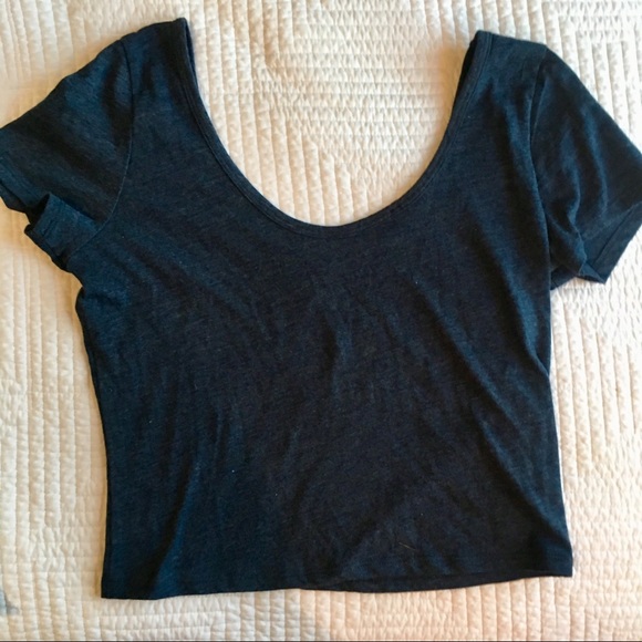 Hollister | Tops | Heather Blue Hollister Crop Top | Poshmark